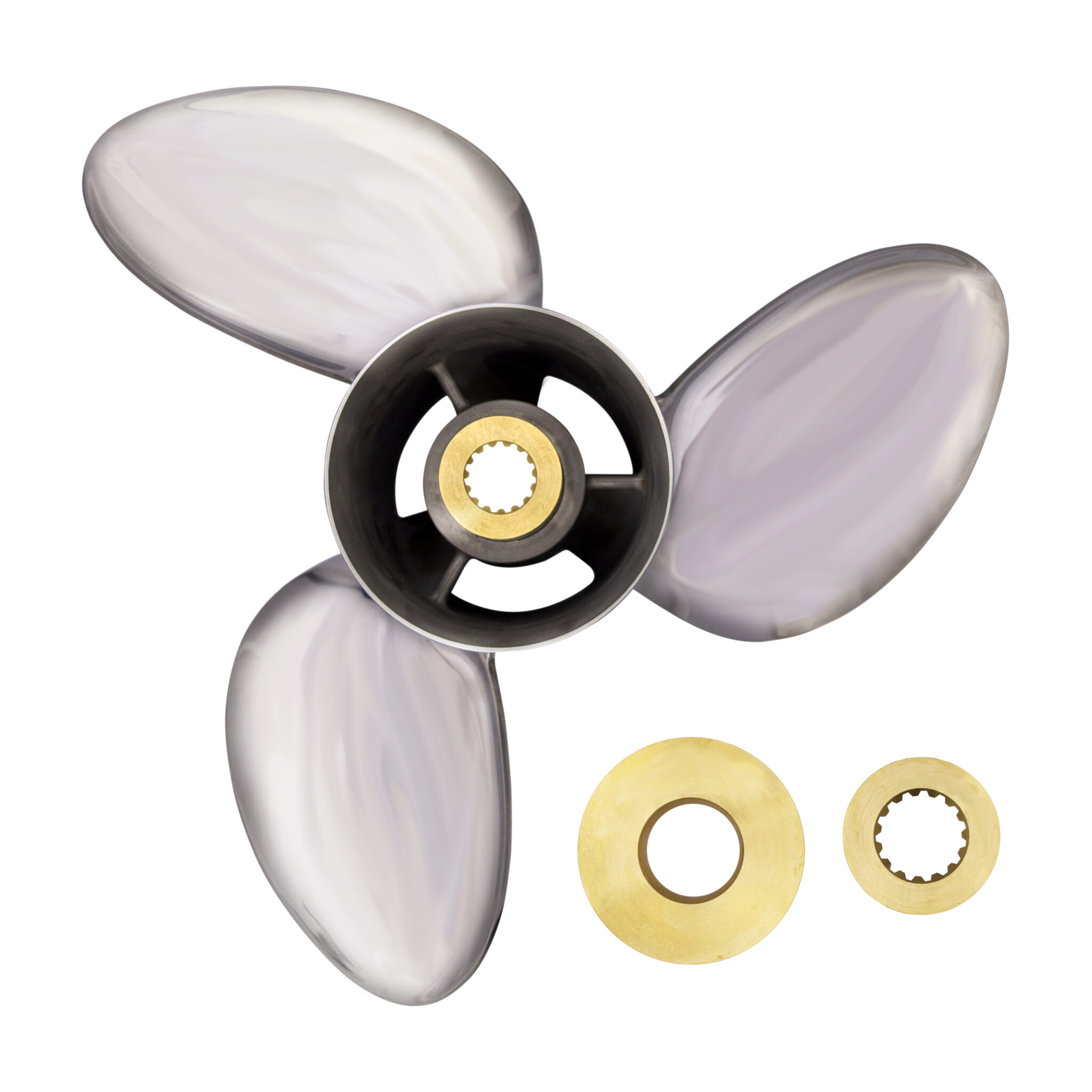 OZRAKE-E3 to suit 90-300hp Johnson Evinrude G1 3 Blade Stainless Steel ...